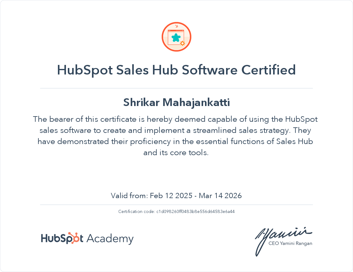 Shrikar D Mahajankatti - Founder’s Office @ Kasplo | Scaling SaaS with ...